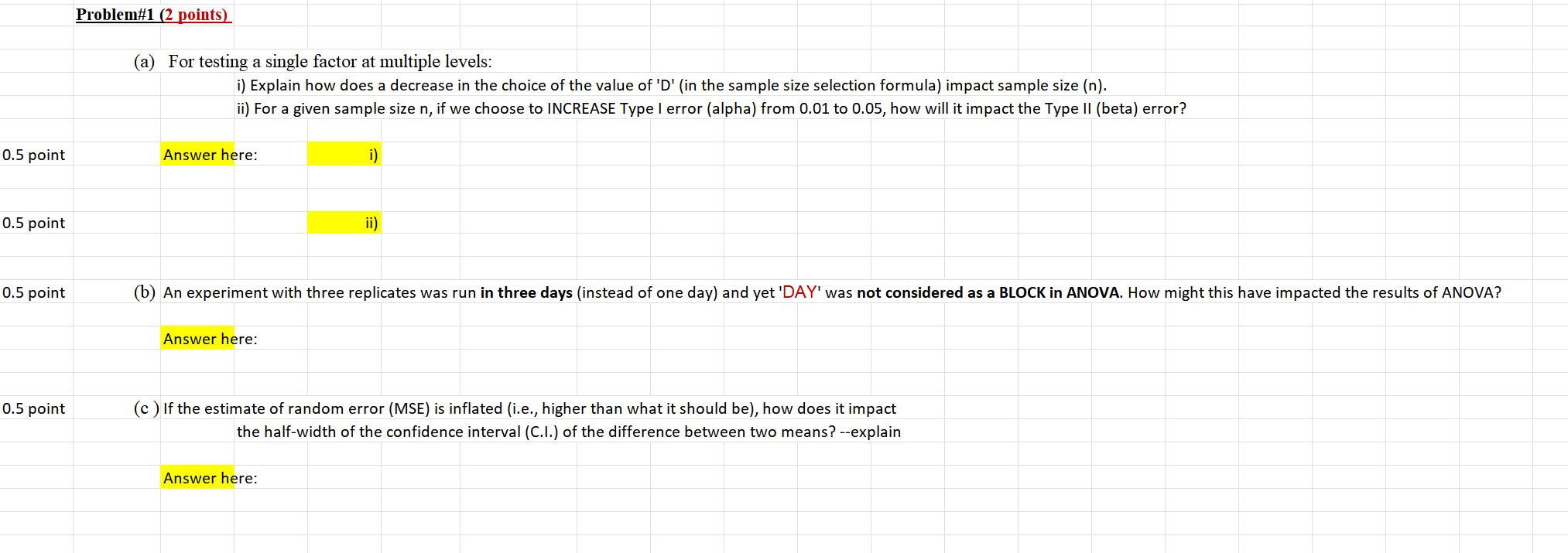 Solved ) If the estimate of random error (MSE) is inflated | Chegg.com