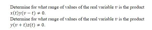 Solved Determine for what range of values of the real | Chegg.com