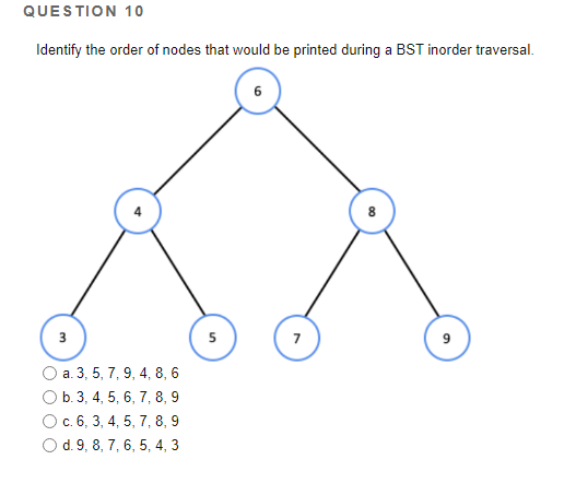 Solved Identify the balanced tree when 5,7,9,11 are inserted | Chegg.com