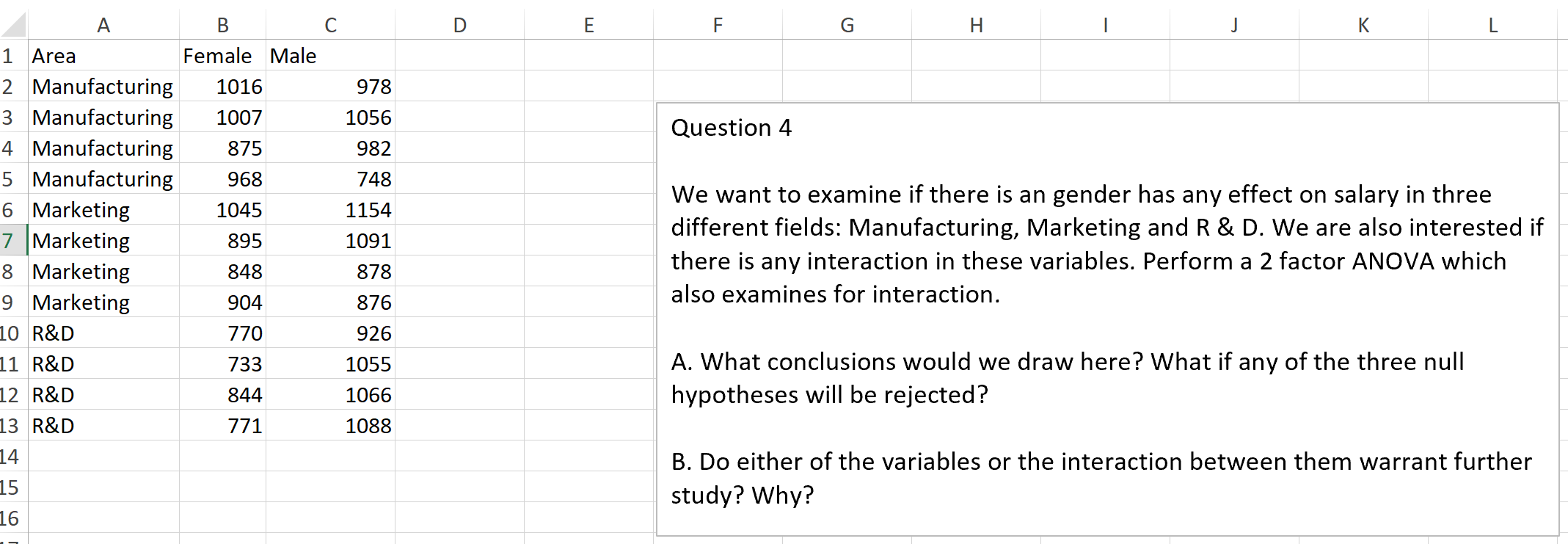 Solve and post anova tables used. Answer in full | Chegg.com