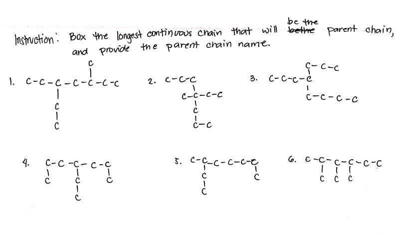 Solved Box the longest continuous chain and provide the | Chegg.com