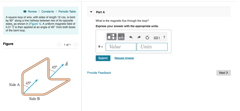 Solved: A Square Loop Of Wire, With Sides Of Length 12 Cm,... | Chegg.com