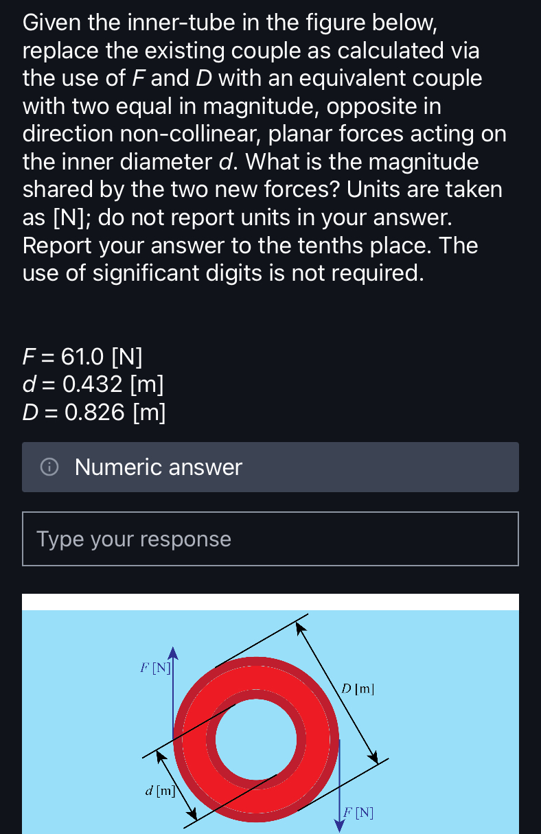 Solved Given the inner-tube in the figure below,replace the | Chegg.com