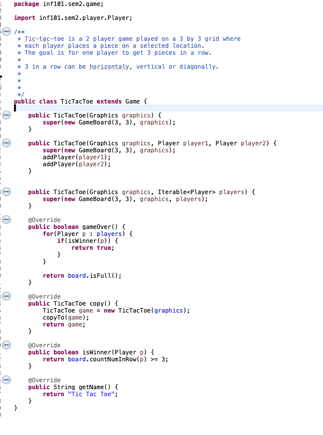 Solved need help to make a class like this but for othello. | Chegg.com