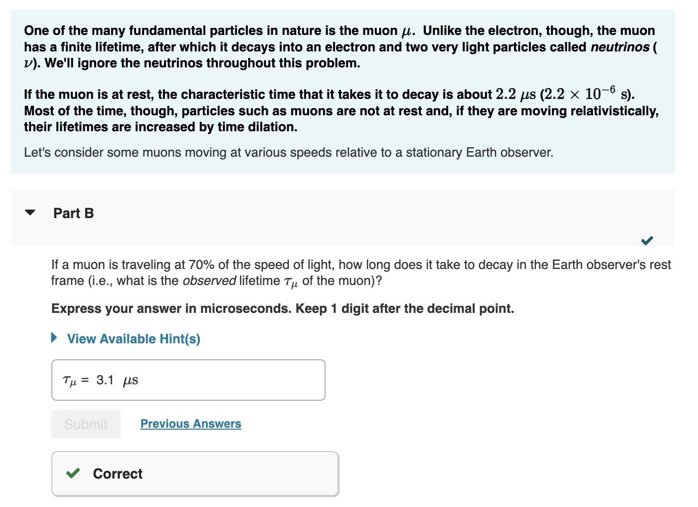 Solved One of the many fundamental particles in nature is | Chegg.com