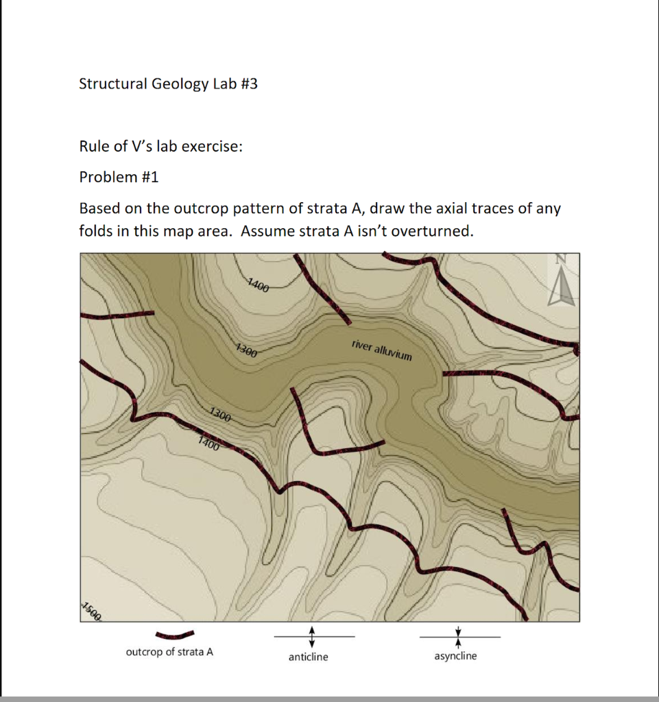 Solved Structural Geology Lab #3 Rule of V's lab exercise: | Chegg.com