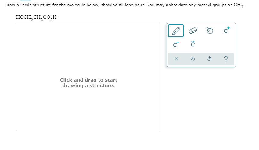 Solved Draw a Lewis structure for the molecule below, | Chegg.com