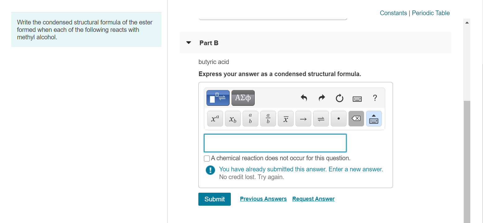 Solved Constants Periodic Table Write the condensed | Chegg.com