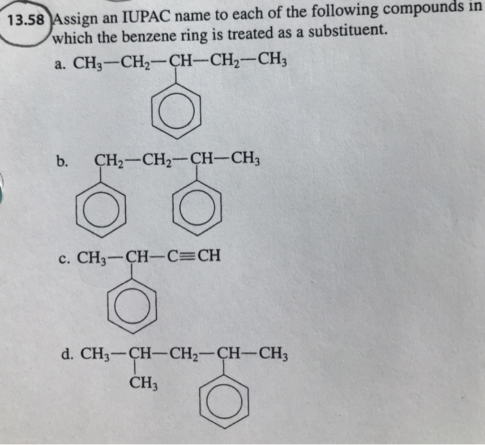 Solved compounds in 13.58 Assign an IUPAC name to each of | Chegg.com