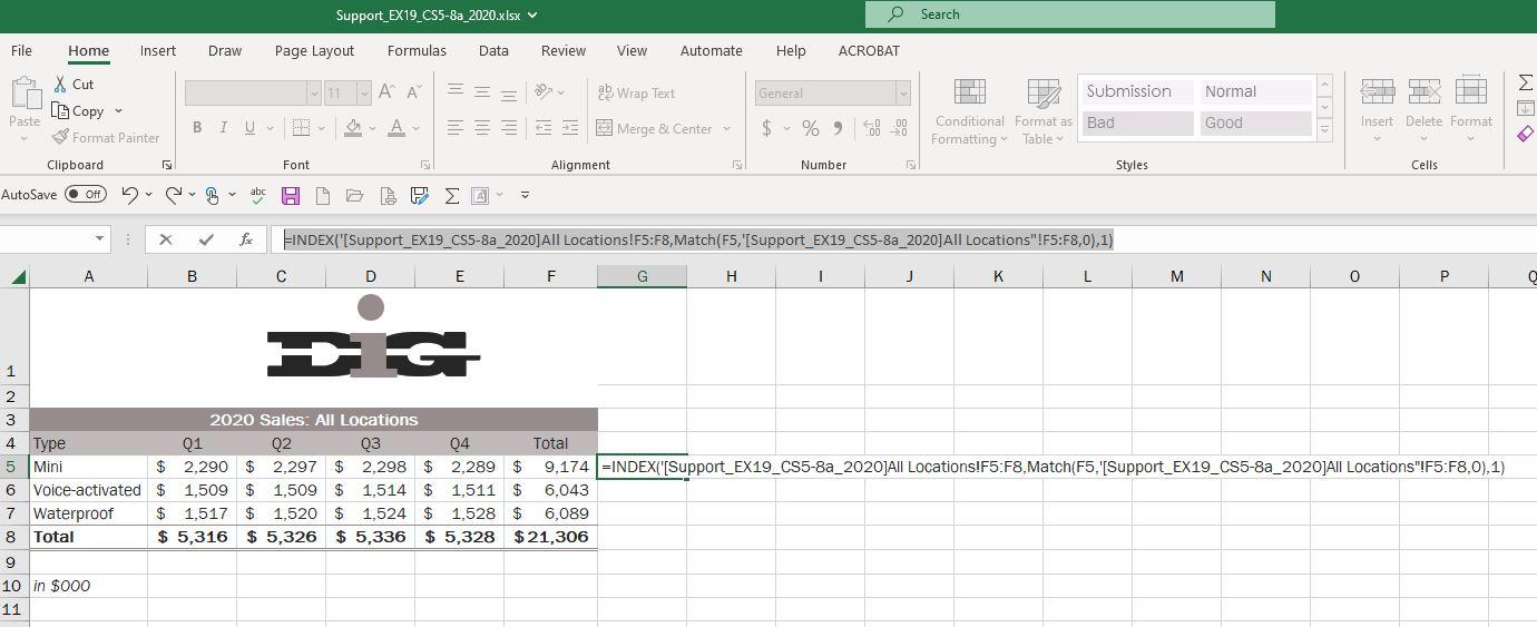 Solved New Perspectives Excel 2019 | Modules 5-8: SAM | Chegg.com