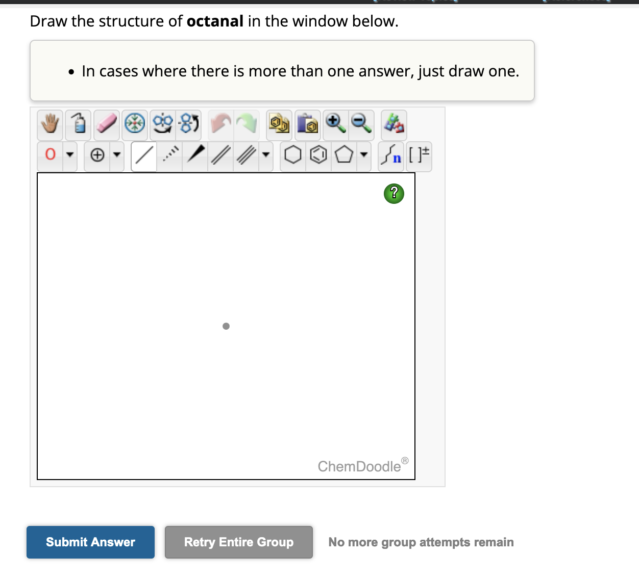 Draw the structure of octanal in the window below. - | Chegg.com