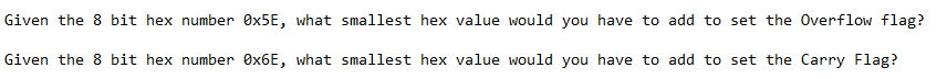 Solved Given the 8 bit hex number Ox5E, what smallest hex | Chegg.com