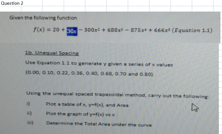 Solved Given the following function | Chegg.com