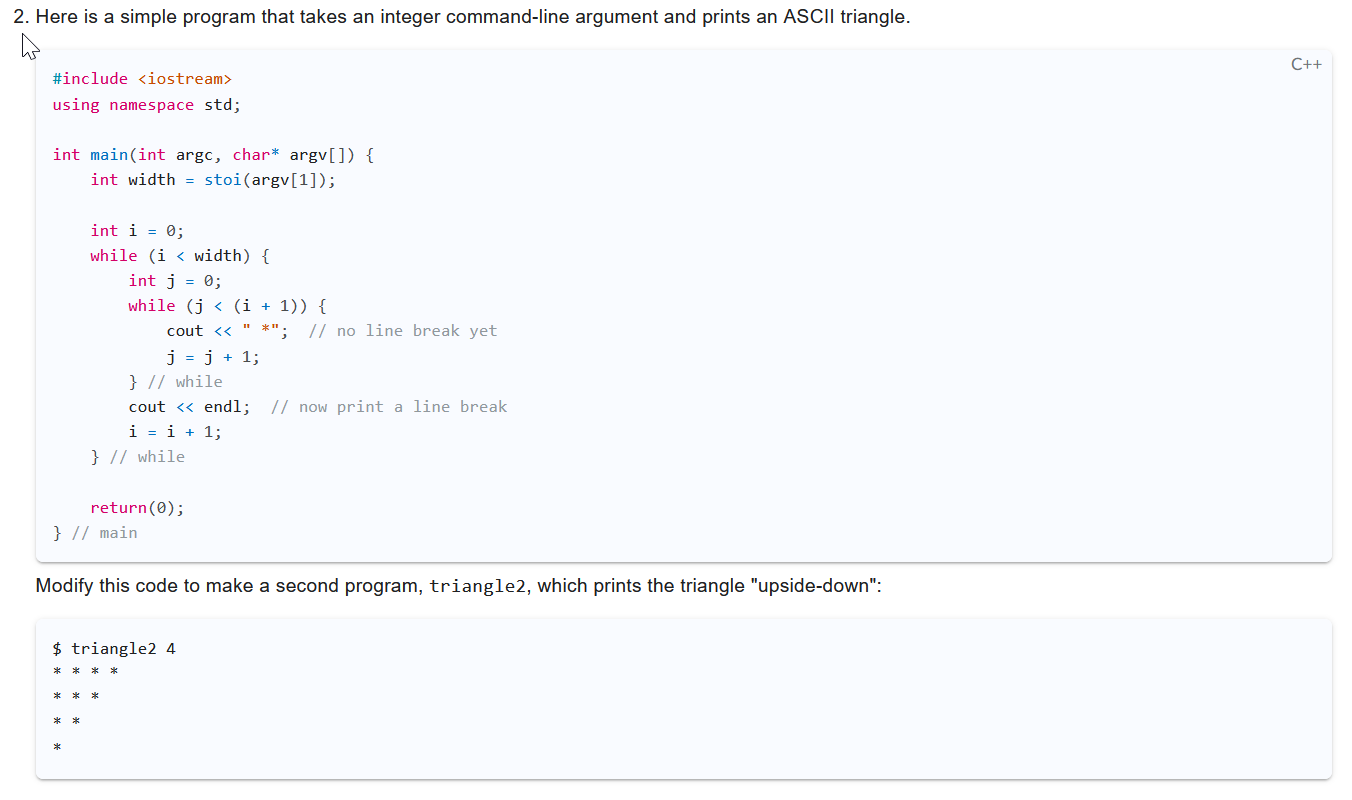 Solved 1. Write a program, nearestpow, which takes a | Chegg.com