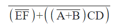 Solved (EF)+((A+B)CD) | Chegg.com