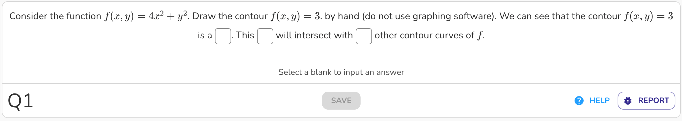 Solved Consider the function f(x, y) = 4x2 + y2. Draw the | Chegg.com