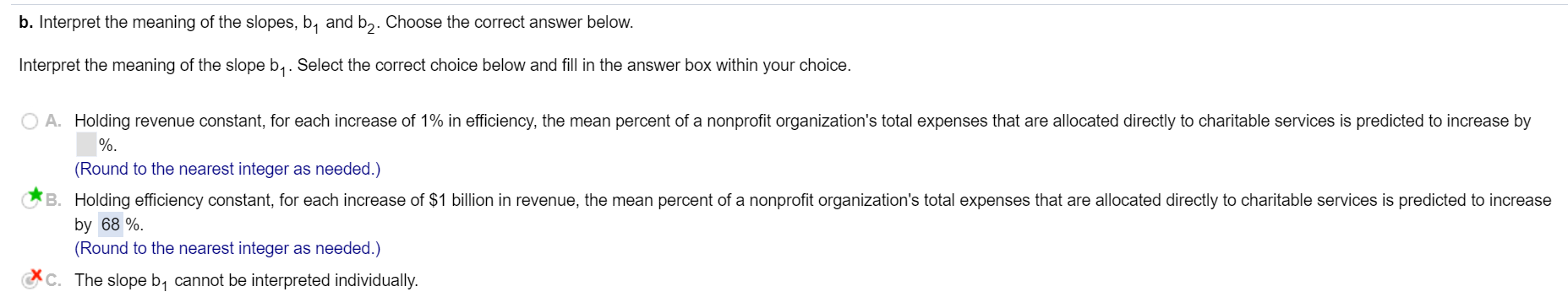 Solved Variable Intercept Revenue Efficiency Coefficients | Chegg.com