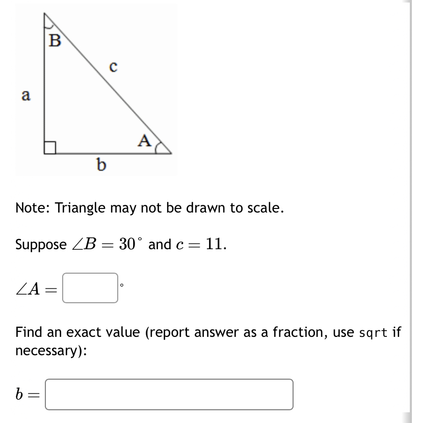 Solved Note: Triangle may not be drawn to scale.Suppose | Chegg.com