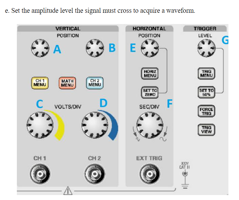 Solved 10)What are three common probe attenuation settings? | Chegg.com
