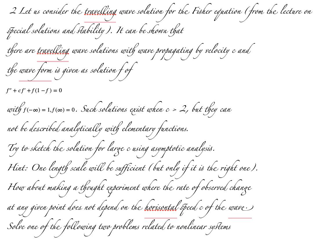 Solved 2 Let us consider the travelling wave solution for | Chegg.com