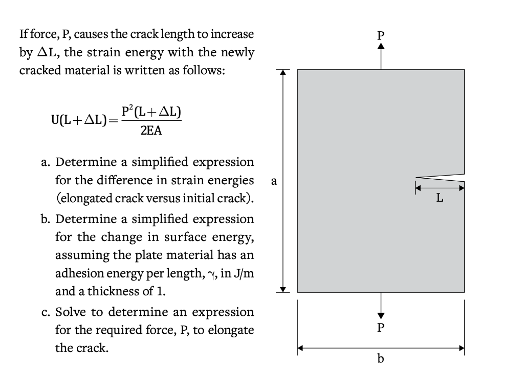 Solved 13. Consider the flat, cracked, rectangular plate, as | Chegg.com