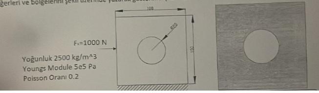 Solved In the figure, there is a hole with a radius of 20mm | Chegg.com