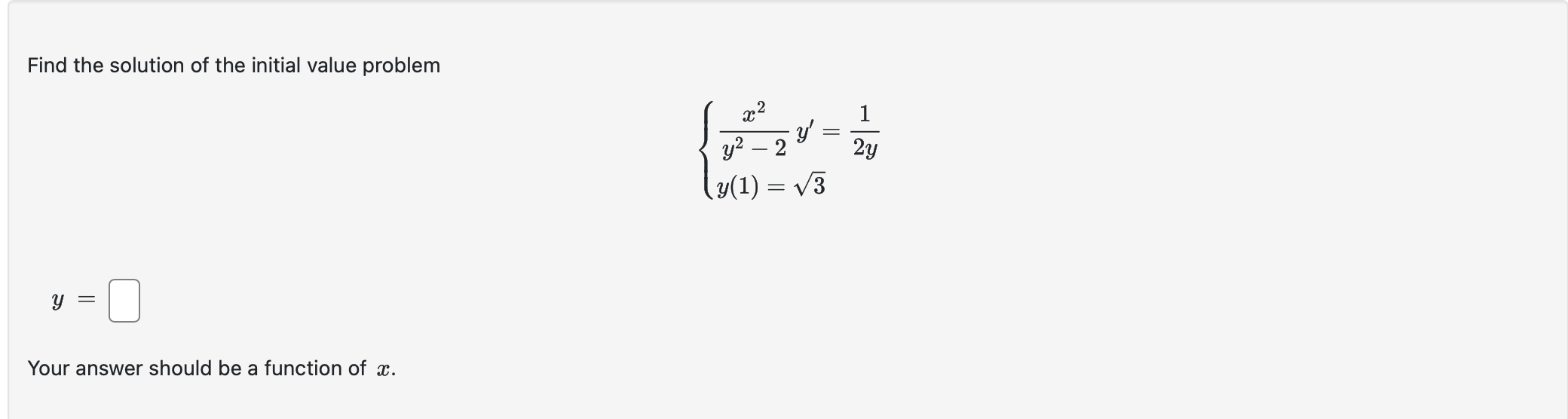 Solved Find The Solution Of The Initial Value