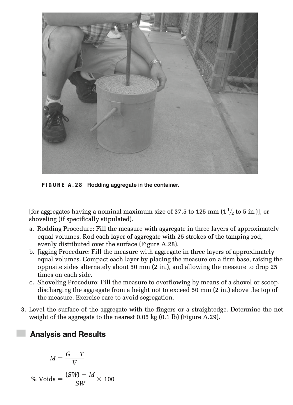 Experiment No. 10 Bulk Unit Weight and Voids in | Chegg.com