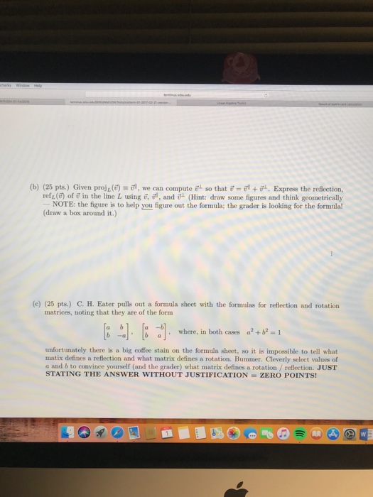 Solved 3. [LECTURE 2.11-Consider the linear transform T : R4 | Chegg.com
