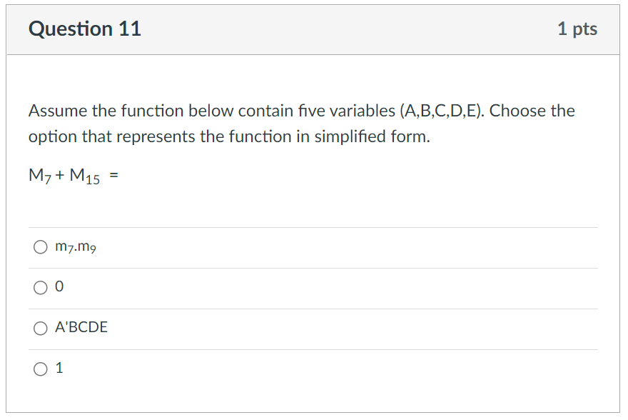 Solved F(A,B,C)=m3+m4+m5+m6+m7. Write F′ as a product of | Chegg.com