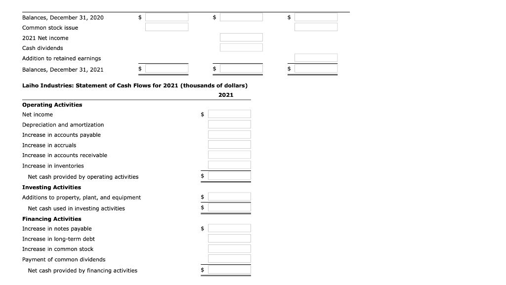 Solved Excel Activity: Financial Statements, Cash Flow, and | Chegg.com