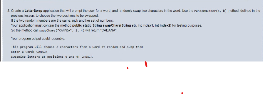 Solved Create a LetterSwap application that will prompt the | Chegg.com