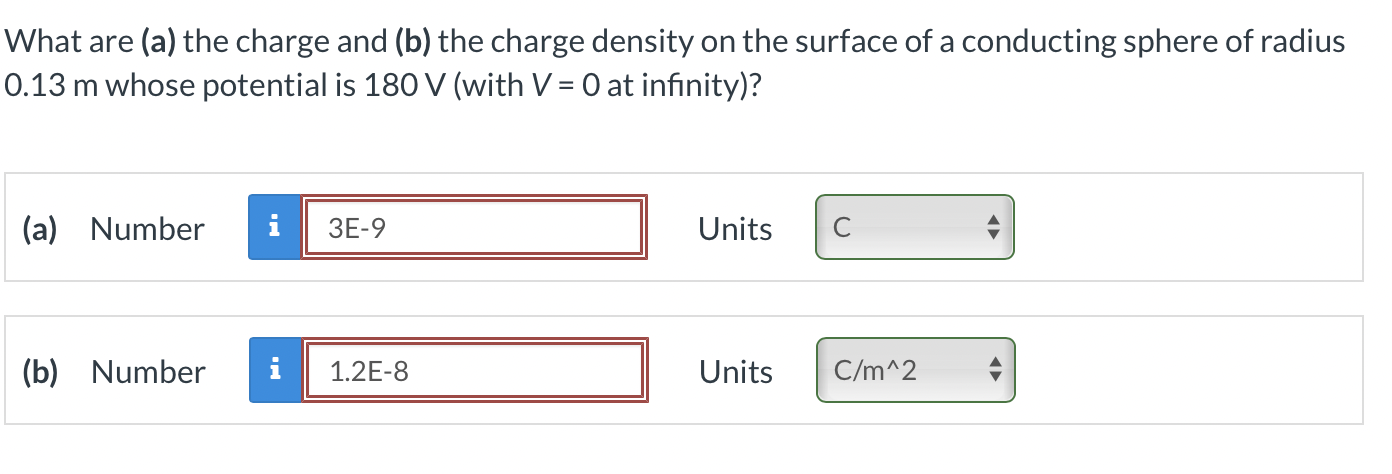 Solved What are (a) the charge and (b) the charge density on | Chegg.com