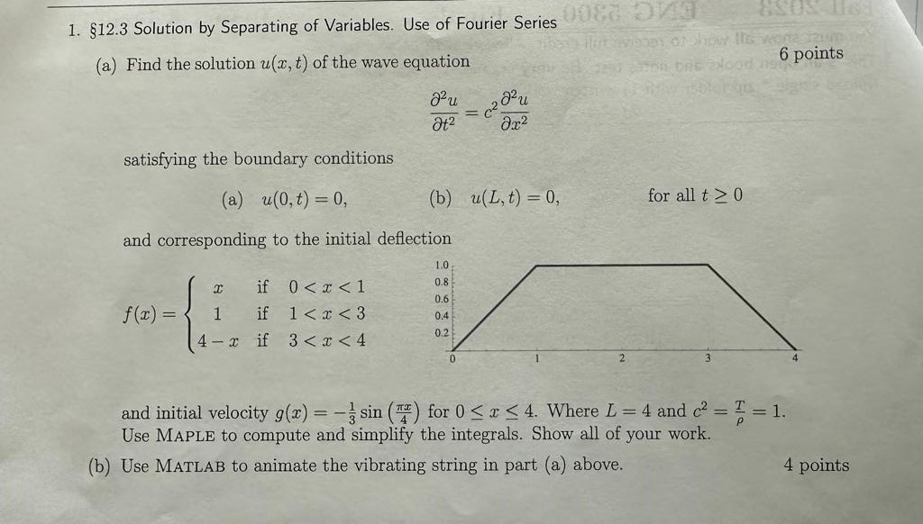 Solved §12.3 ﻿Solution by Separating of Variables. Use of | Chegg.com