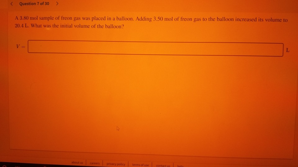 Solved A 3.80 mol sample of freon gas | Chegg.com