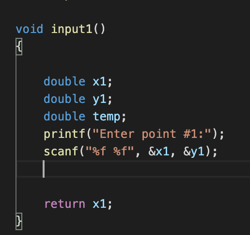 Solved How do i get this function to return 2 values without | Chegg.com