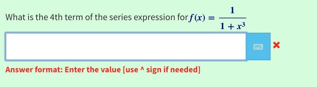 Solved What is the 4 th term of the series expression for | Chegg.com