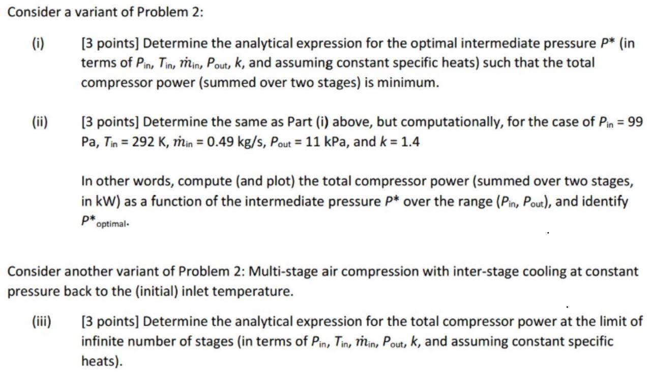 Consider a variant of Problem 2: (i) [3 points] | Chegg.com