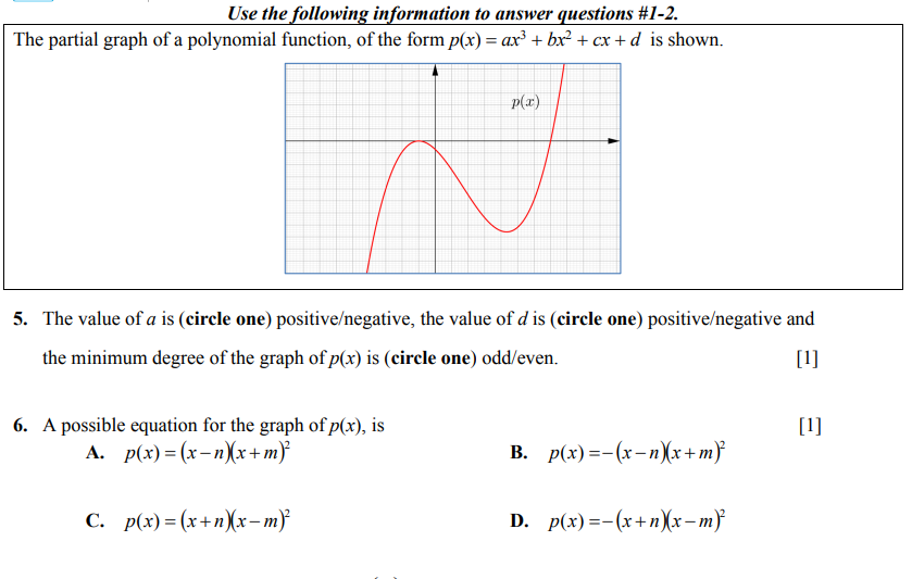 Solved Use the following information to answer questions | Chegg.com