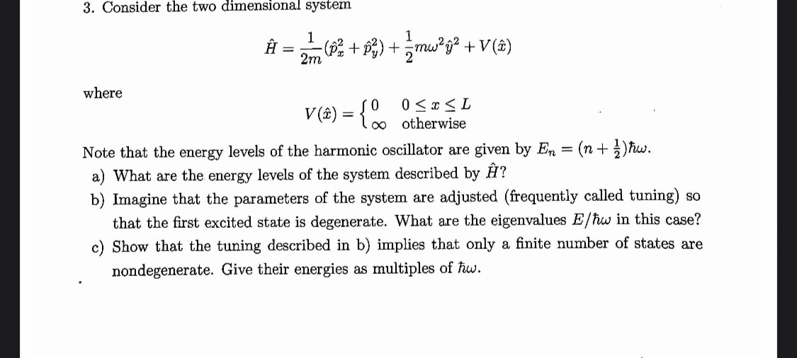 Solved 3. Consider the two dimensional system | Chegg.com