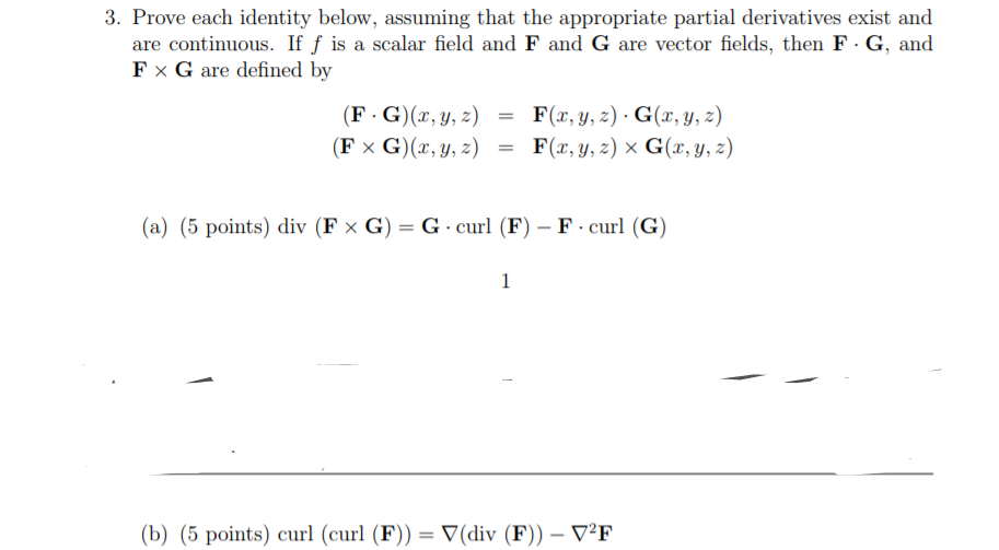Solved 3. Prove each identity below, assuming that the | Chegg.com
