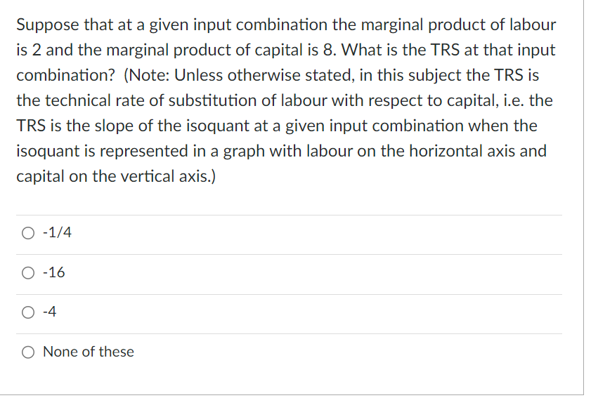 Solved Suppose that at a given input combination the | Chegg.com
