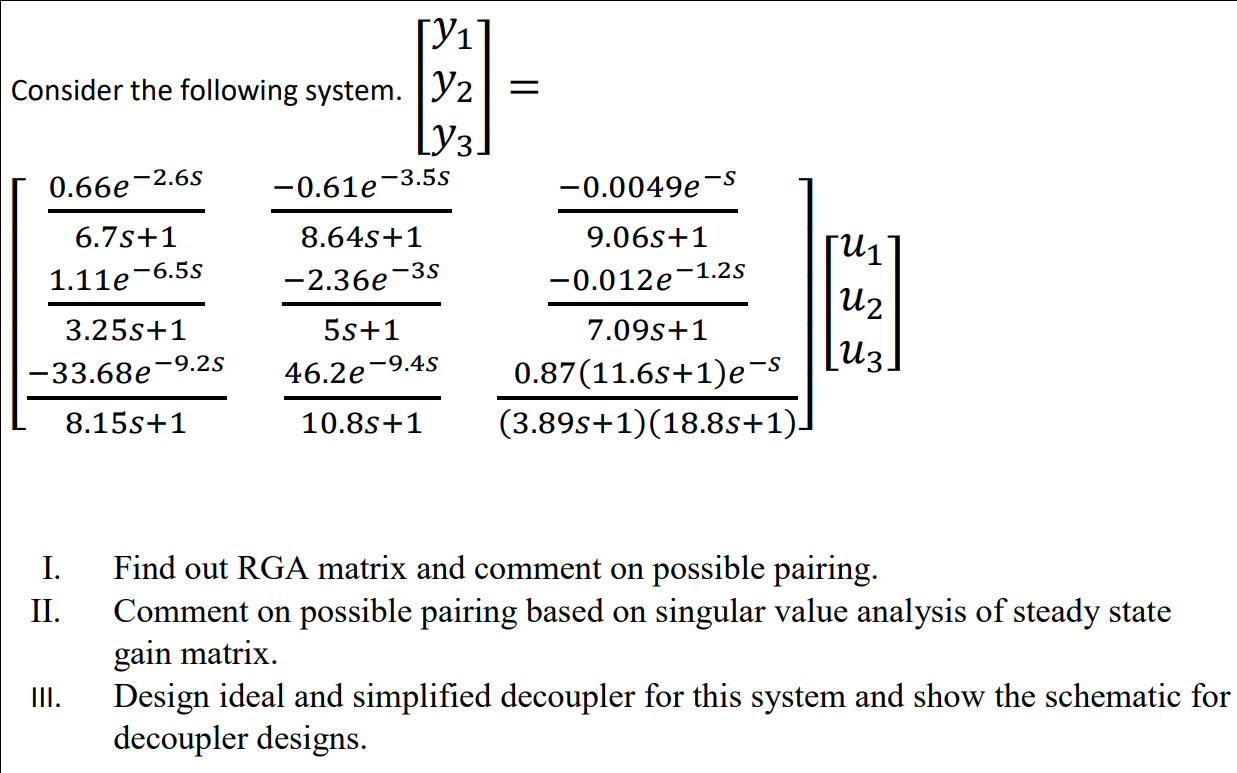 Solved Consider the following system. | Chegg.com