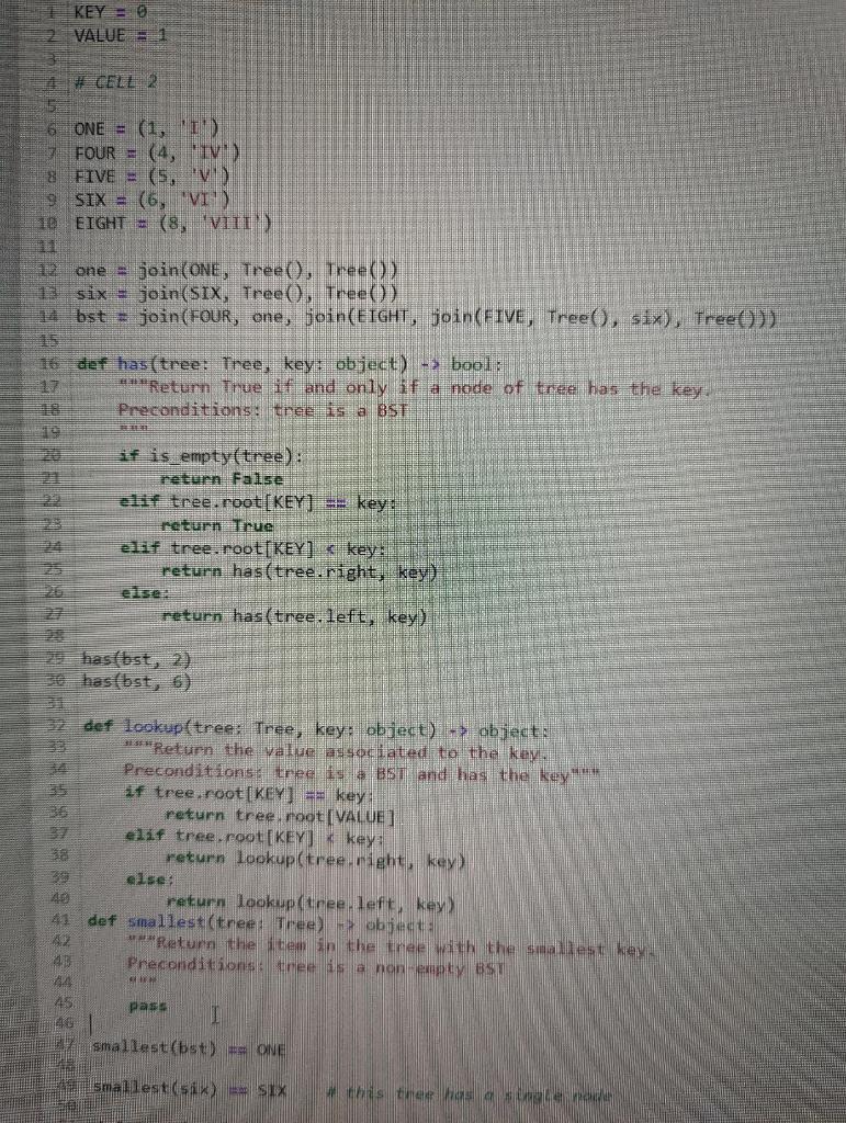 Solved KEY = 0 VALUE = 1 CELE 2 6 ONE = (1, 1) FOUR = (4, | Chegg.com