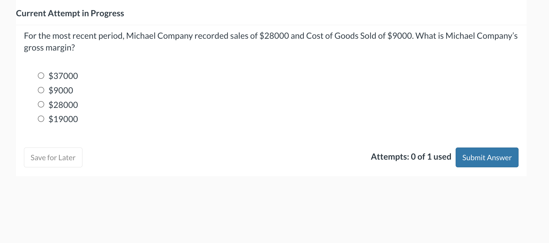 Solved Current Attempt in Progress Novak Company, a | Chegg.com