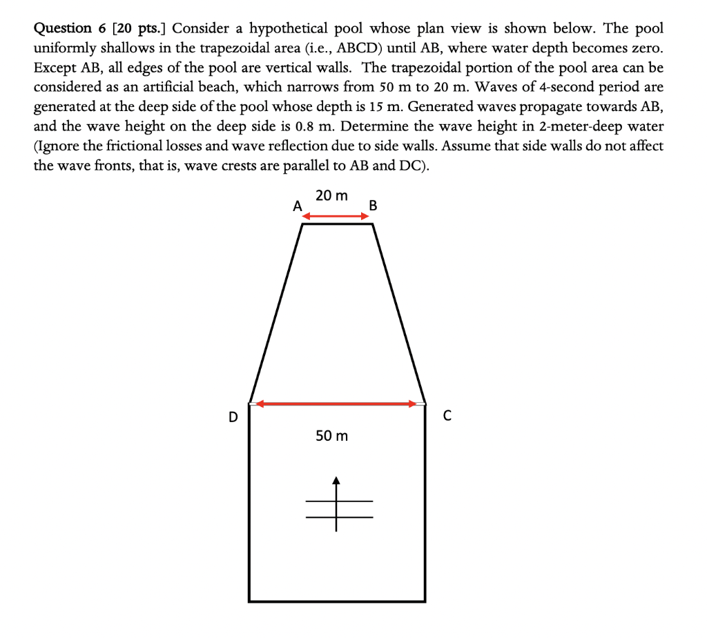 Solved Question 6[20 pts.] Consider a hypothetical pool | Chegg.com