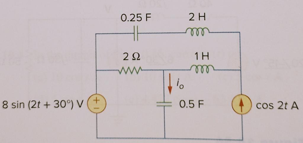 Solved given the circuit shown, what would the current | Chegg.com