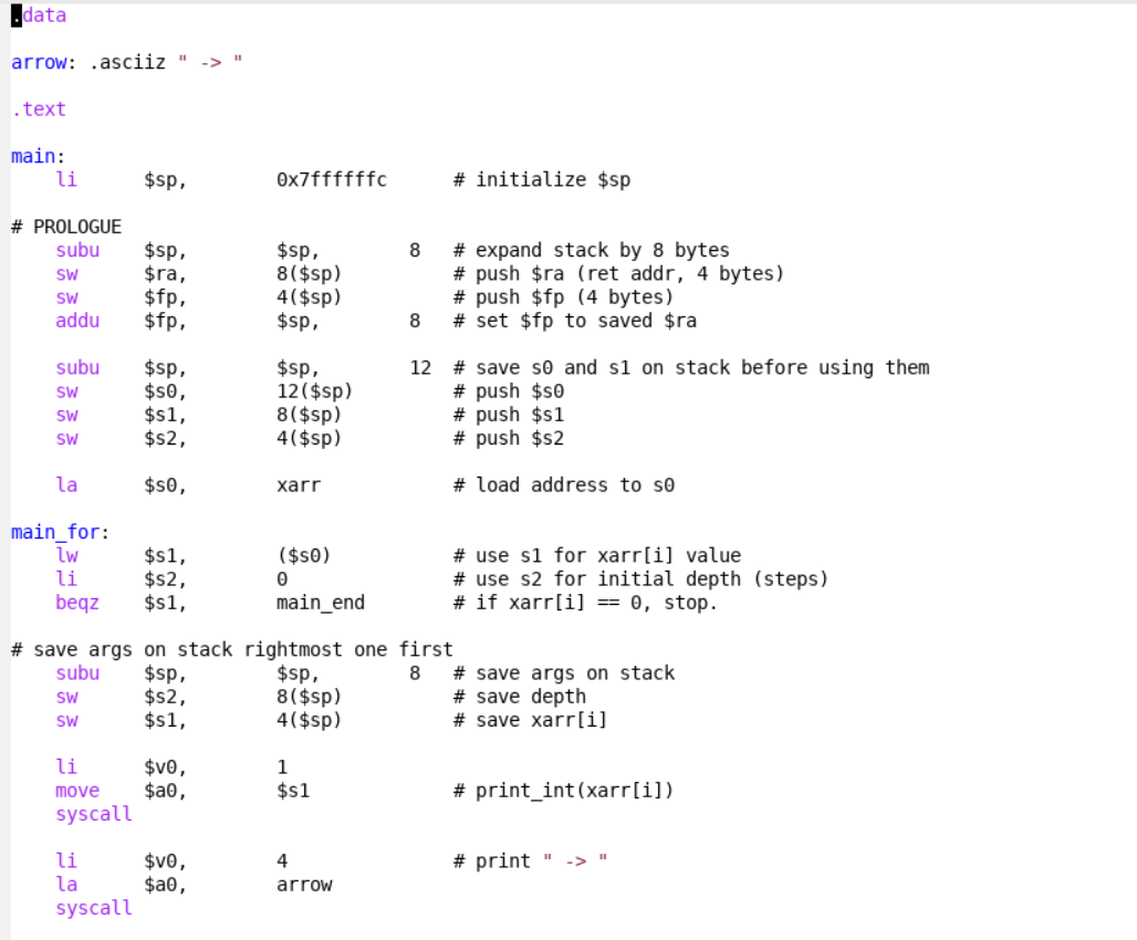 Solved \# PROLOGUE \# BODY \# EPILOGUE. data \# array | Chegg.com