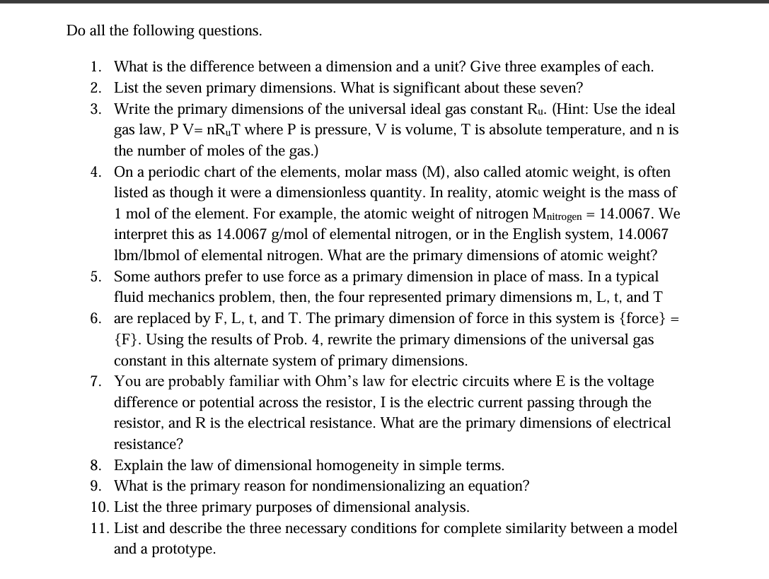 Solved Do all the following questions. 1. ﻿What is the | Chegg.com