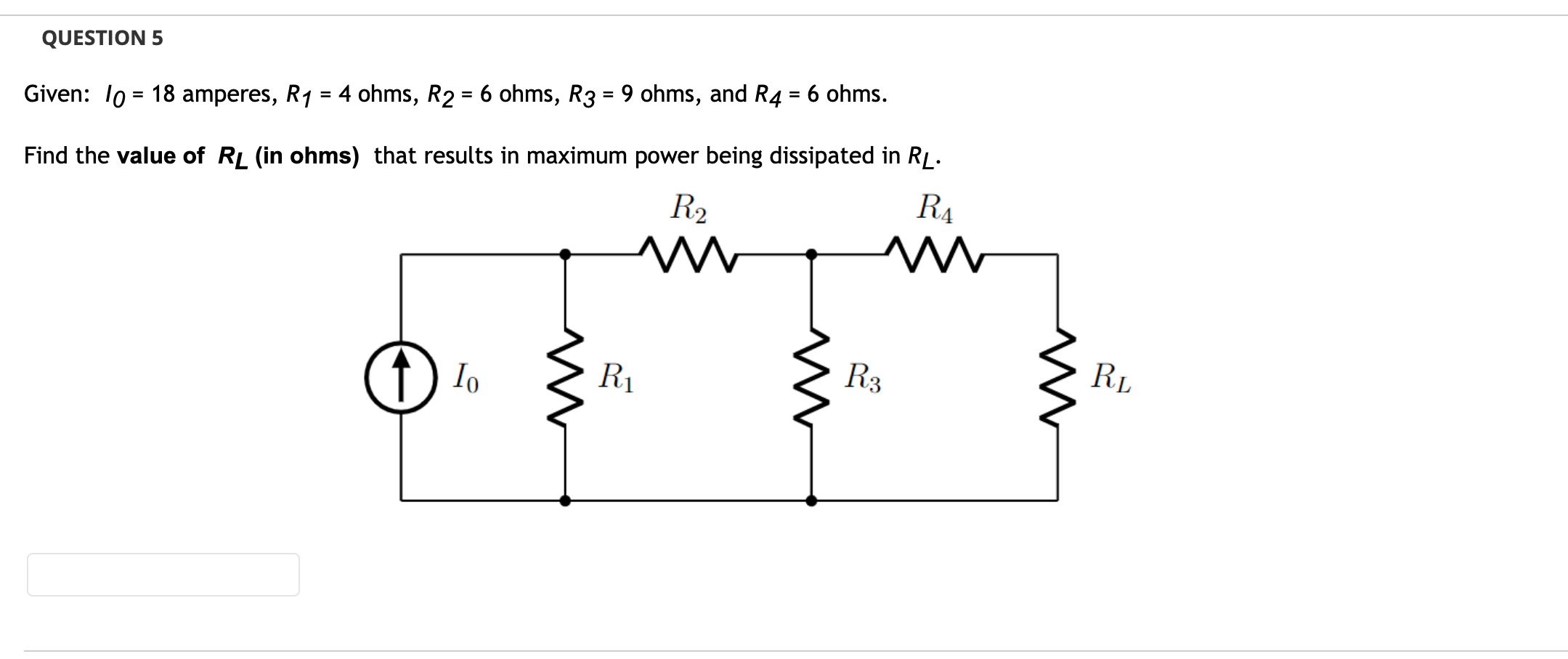 Solved Given: V1=3 volts, I0=8 amperes, V2=9 volts, and V3=5 | Chegg.com